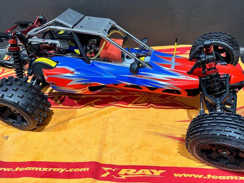 Rovan 1/5 29cc Baja 5B 2WD Off Road Petrol RC Baja Buggy KSRC002RED/BL ...